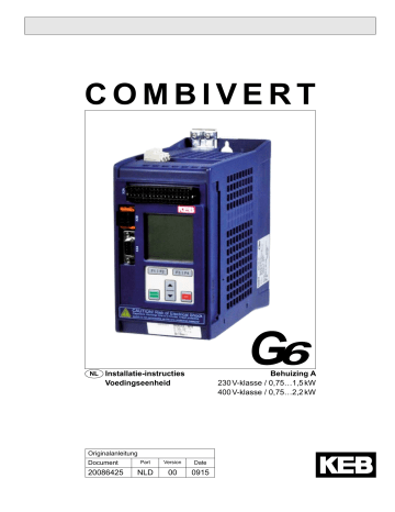 KEB G6 Behuizing A Installation manual | Manualzz