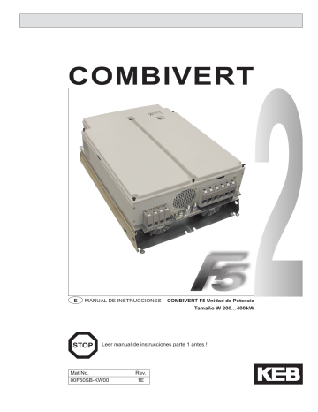KEB F5/F6 Tamaño W El manual del propietario | Manualzz
