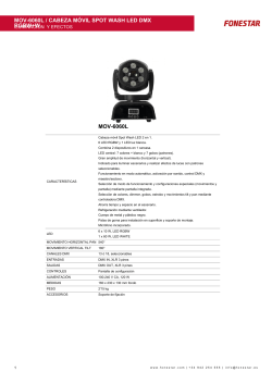 Fonestar MOV-6060L - El manual del propietario, Especificación | manualzz.com