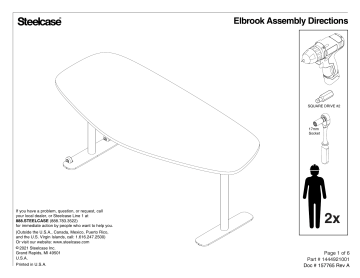 Steelcase Elbrook Assembly Instructions | Manualzz