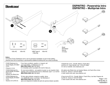 Steelcase Powerstrip Intro Assembly Instructions | Manualzz