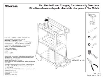 Steelcase Flex Mobile Power Charging Cart Assembly Instructions | Manualzz