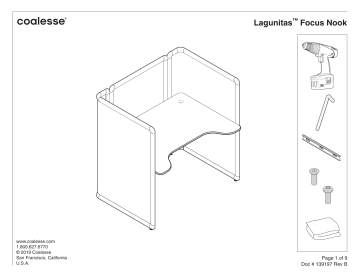Steelcase Lagunitas Focus Nook Assembly Instructions | Manualzz
