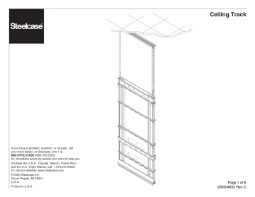 Steelcase Pathways Ceiling Track Assembly Instructions | Manualzz