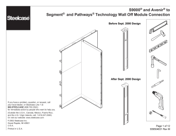 Steelcase Technology Wall and Segment to Series 9000 and Avenir Off ...