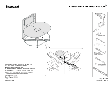 Steelcase Virtual PUCK for Assembly Instructions | Manualzz
