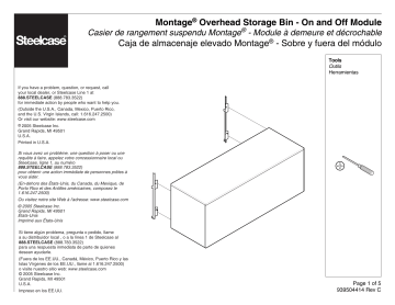 Steelcase Montage Overhead Storage Bin – On-Module & Off-Module ...