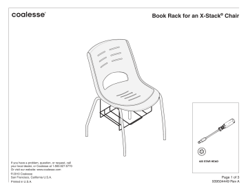 Steelcase X-Stack Chair – Book Rack Assembly Instructions | Manualzz