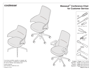 Steelcase Massaud Conference Chair Assembly Instructions | Manualzz