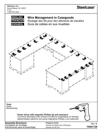 Steelcase Arbor – Wire Management Assembly Instructions | Manualzz