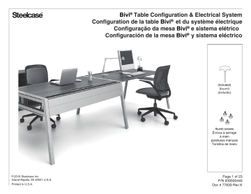 Steelcase bivi Table Configurations & Electrical System Assembly ...