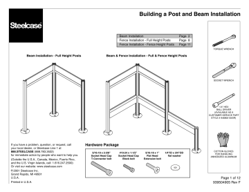 Steelcase Post & Beam - Building a Post & Beam System Assembly ...