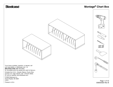 Steelcase Montage Chart Box Assembly Instructions | Manualzz