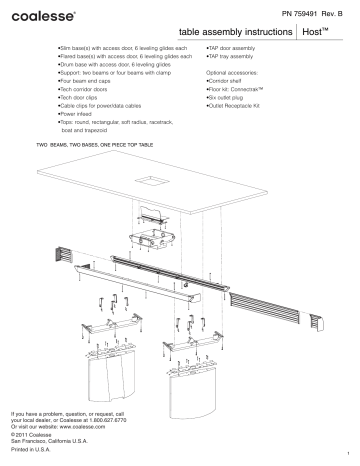 Steelcase Host Table Assembly Instructions | Manualzz