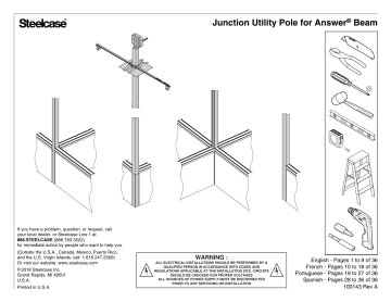 Steelcase Junction Utility Pole for Answer Beam Manuel utilisateur ...