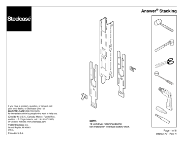 Steelcase Answer Panel – Stacking Junctions and Trim Assembly ...