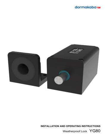 4. PRE-INSTALLATION ASSESMENT. Dormakaba YG80 Electronic Lock, RCI YG80 ...