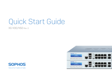 Sophos XG 430/450 Rev. 2 Startup Guide | Manualzz