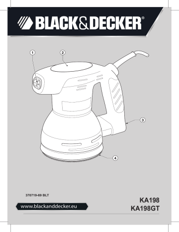 BLACK+DECKER KA198 Random orbital sander Instruction manual | Manualzz