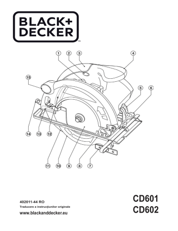 BLACK+DECKER CD602 Circular saw Instruction manual | Manualzz