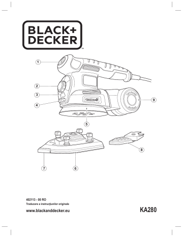 BLACK+DECKER KA280 Orbital sander Instruction manual | Manualzz