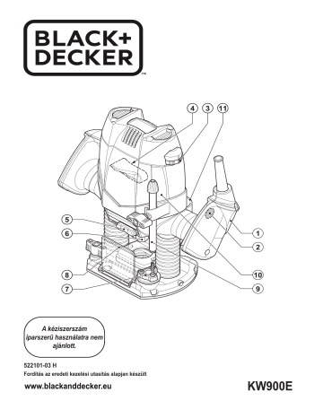 BLACK+DECKER KW900E Router Instruction manual | Manualzz