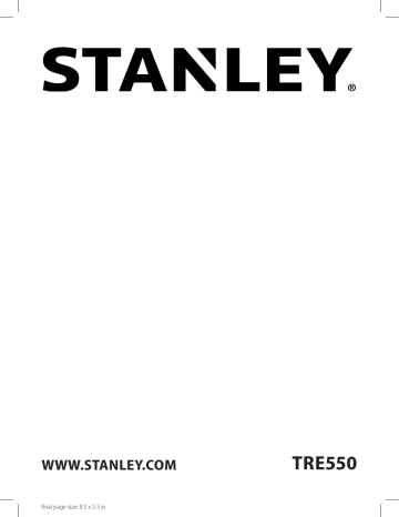 Stanley TRE550 Stapler Instruction manual | Manualzz