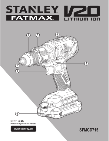Stanley SFMCD715 Hammer drill type h1 Instruction manual | Manualzz