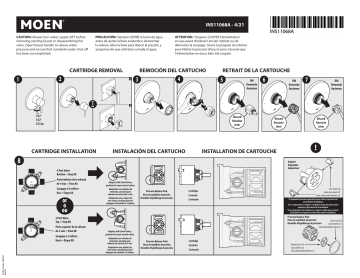 Moen 1212 M-CORE Cartridge Mode d'emploi | Manualzz