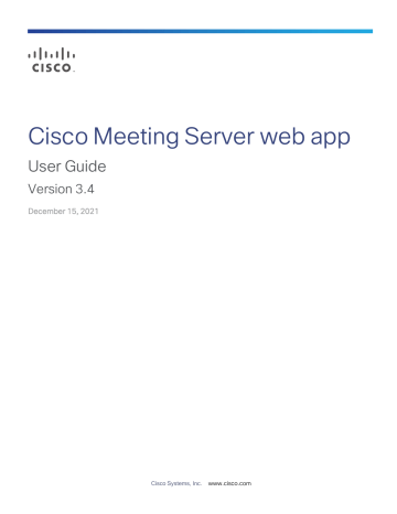Cisco Meeting App User Guide | Manualzz