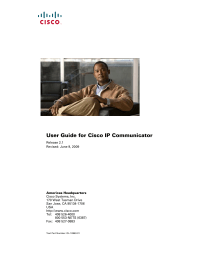 Cisco IP Communicator - User manual, User Guide, User guide
