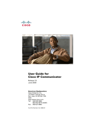 Cisco IP Communicator - User manual, User Guide, User guide