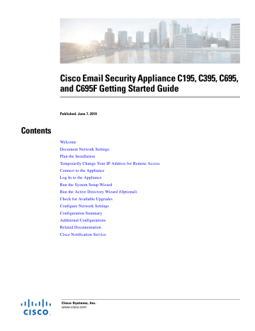 Cisco Secure Email Gateway C695 Getting Started Guide | Manualzz