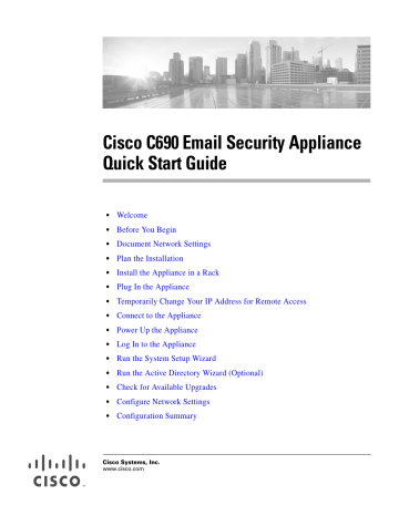 Cisco Secure Email Gateway C695 Guide | Manualzz