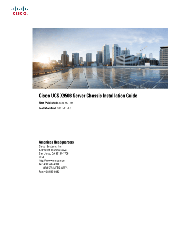 Cisco UCS X9508 Chassis Installation Guide | Manualzz