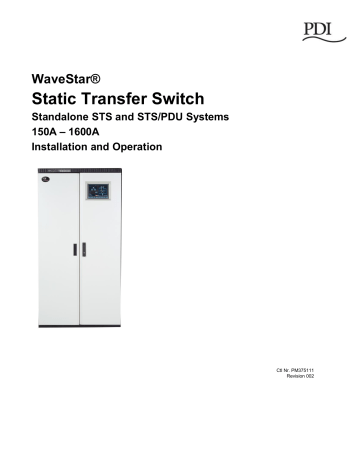 Eaton PDI STS Owner's Manual | Manualzz