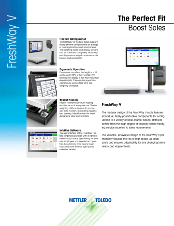 Mettler Toledo FreshWay V Datasheet | Manualzz