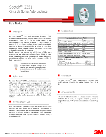 3M Scotch 2351 Instrucciones de operación | Manualzz