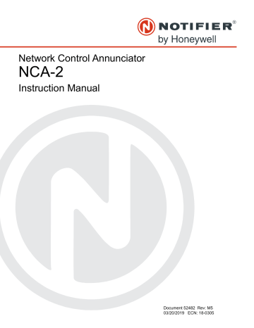 Honeywell NOTIFIER NCA-2 Instruction Manual | Manualzz
