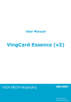 VingCard Essence V2 User Manual | Manualzz