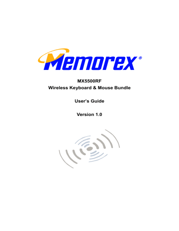 Memorex MX5500 RF Wireless Keyboard & Mouse User Guide | Manualzz