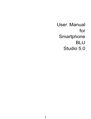 BLU Studio 5.0 User Manual | Manualzz