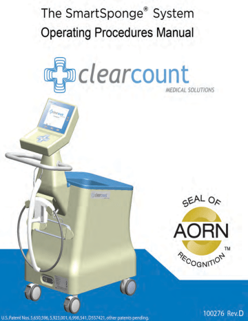 SmartSponge System Operating Procedures Manual | Manualzz