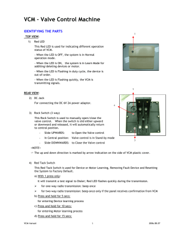 Valve Control Machine VCM User Manual | Manualzz