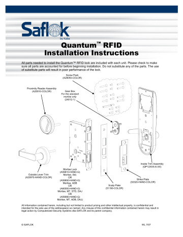 Quantum RFID Installation Instructions | Manualzz