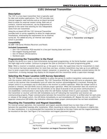 DMP 1100 Series 1101 Installation Guide | Manualzz