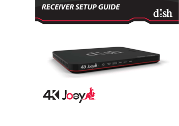 DISH 4K Joey 4K receiver Receiver setup guide | Manualzz
