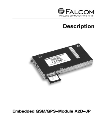 GSM/GPS Module A2D JP User Manual | Manualzz