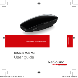 ReSound Multi Mic - User manual, User Guide, quick guide