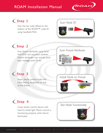 ROAM photo control node Installation Manual | Manualzz